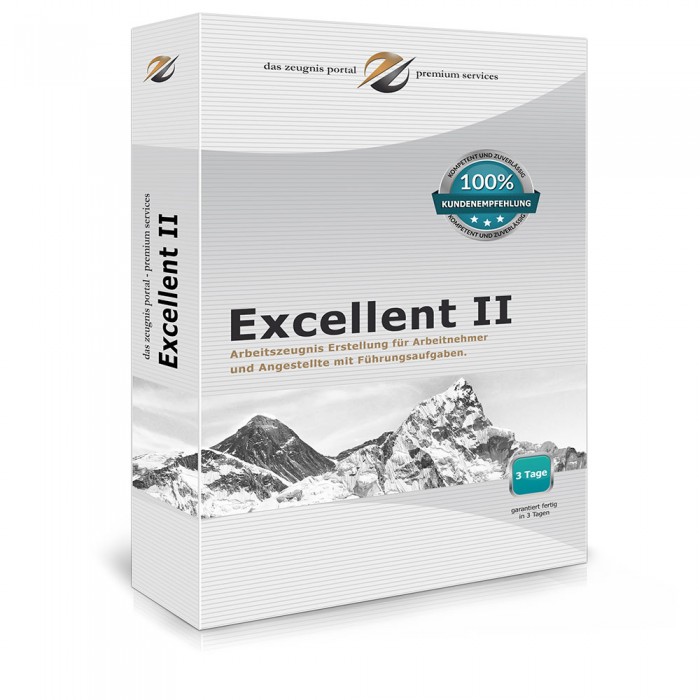 Erstellen Excellent 2 Express | Das Zeugnis Portal - Premium Services